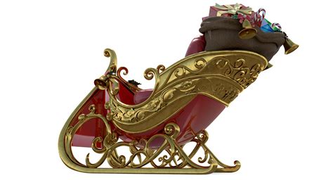 산타 클로스 썰매 선물 3d 모델 199 Fbx Max Obj C4d Ma Free3d