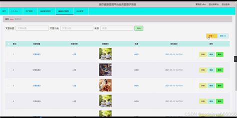 【附源码】计算机毕业设计java医疗健康管理平台会员管理子系统 Csdn博客