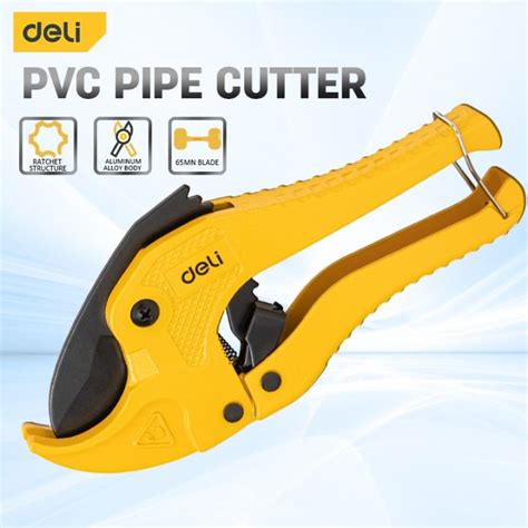 Deli 65mn Pvc Pipe Cutting Tools Ppr Pipe Cutter 42mm Industrial Grade Tube Cutter Pipe Cutter