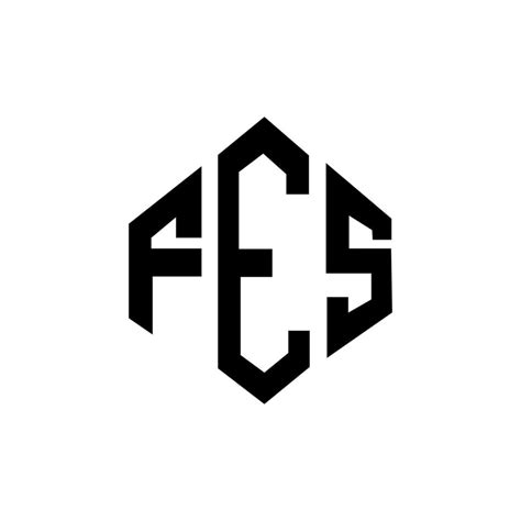 Diseño De Logotipo De Letra Fes Con Forma De Polígono Fes Polígono Y