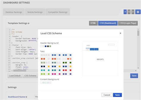 How To Customize A Marketing Dashboard S Layout Design Rank Ranger