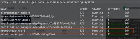 prometheus k8s 0 启动失败，一直 pending 状态。 kubesphere 开发者社区