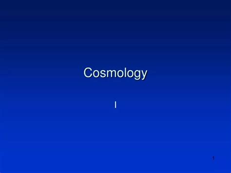 PPT Cosmology PowerPoint Presentation Free Download ID