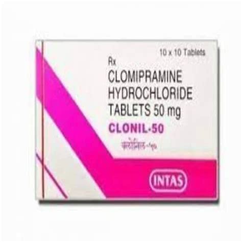 Clomipramine Hydrochloride Tablets Strength 50 Mg At ₹ 63 Stripe In Nagpur