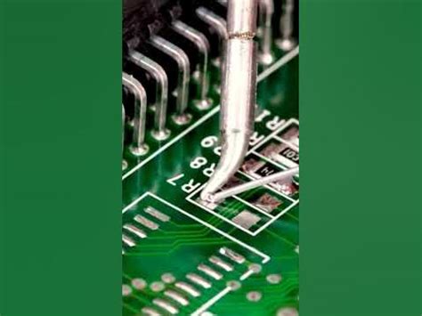 монтаж пайка SMD компонентов - YouTube