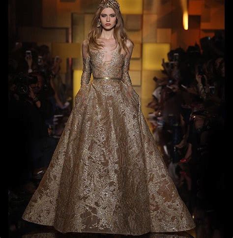 Elie Saab Gold Dress Fashion Dresses Gowns Dresses Gorgeous Gowns