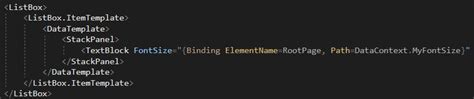 Uwp C Font Size In Ui Controls Datagrid And Listbox Microsoft Qanda