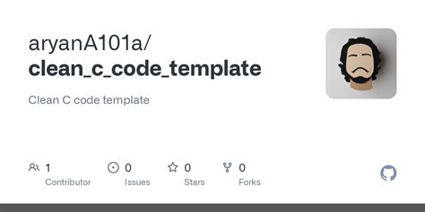 Github Aryana101a Clean C Code Template Clean C Code Template