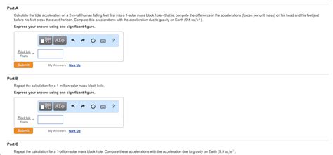 Calculate The Tidal Acceleration On A 2 M Tall Human