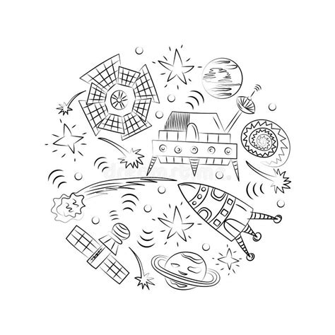 Circle Spaceships Stock Illustrations 473 Circle Spaceships Stock