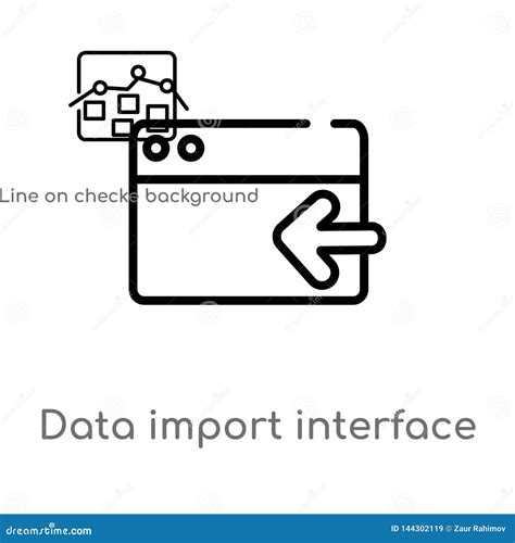 Outline Data Analytics Bars Chart With Descendant Line Vector Icon Isolated Black Simple Line