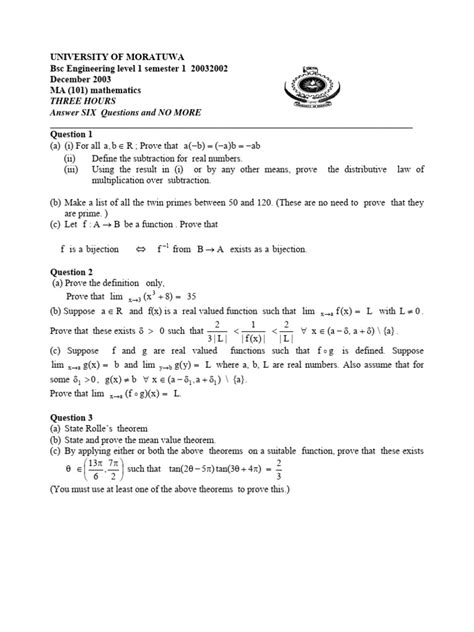 2003 Mathematicsend 101 Pdf Euclidean Vector Matrix Mathematics