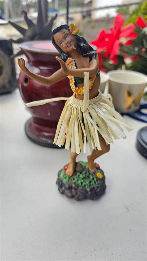 Vintage Dashboard Hula Doll Etsy