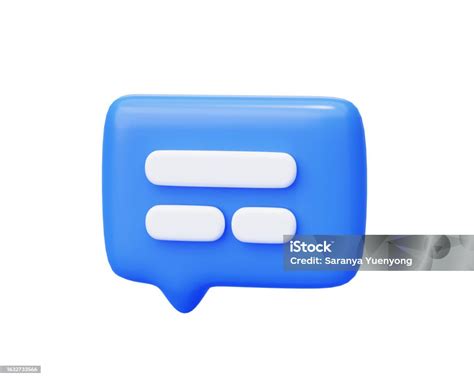 파란색 말풍선 채팅 대화 통신 아이콘 3d 배경 그림 3차원 형태에 대한 스톡 벡터 아트 및 기타 이미지 3차원 형태 Brand Name Online Messaging