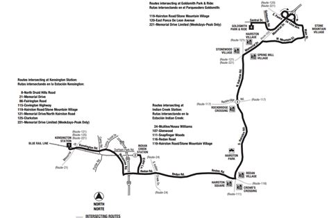 Marta Bus Route No 119 Hairston Road To Stone Mtn Village Vice Versa In Atlanta Timetables