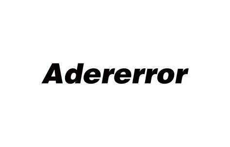 Ader Error Behance