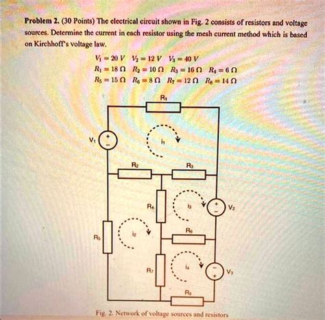 Problem 2 30 Points The Electrical Circuit Shown In Fig 2 Consists