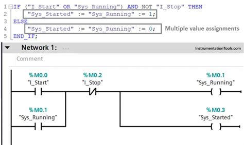 Value Assignments In Scl Language Single Multiple Combined