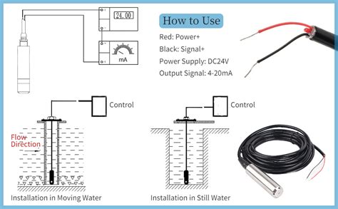 Level Sensor Throw In Type Liquid Level Sensor Stainless Steel Sensor Probe With Waterproof