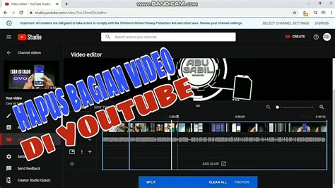 Cara Hapus Bagian Video Langsung Dari Youtube Youtube