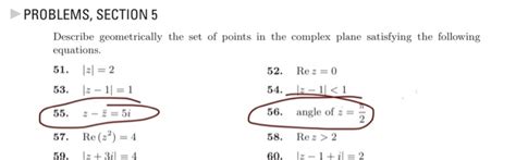 Solved PROBLEMS SECTION Describe Geometrically The Set Of Chegg