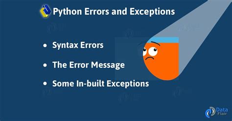 What Is Python Exception Python Error And In Built Exception In Python