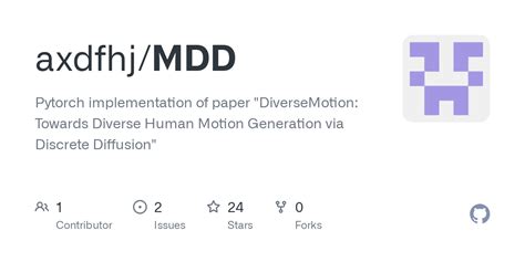Github Axdfhjmdd Pytorch Implementation Of Paper Diversemotion