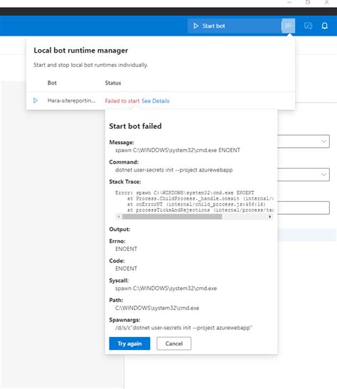 Start Bot Error Composer 140 · Issue 6523 · Microsoftbotframework Composer · Github