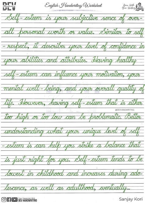 Pin By Ramya R On Happy Morning Quotes In Cursive Writing Practice Sheets Learning