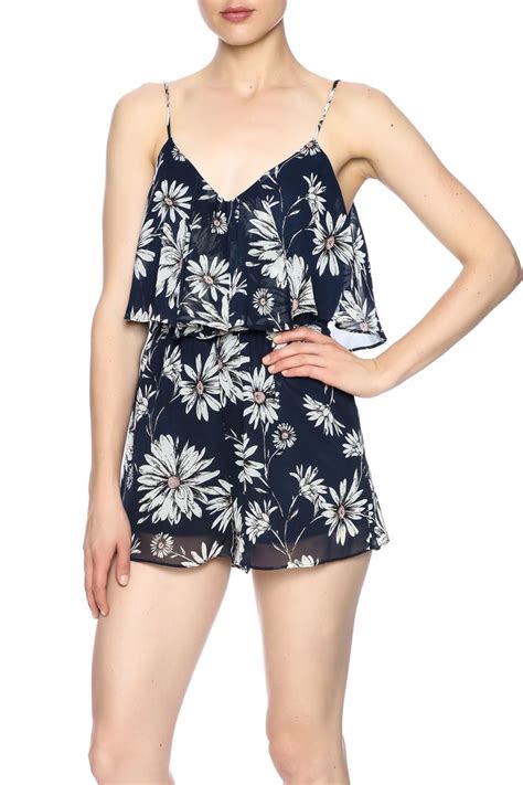 Daisy Printed Romper Printed Rompers Rompers Daisy Print