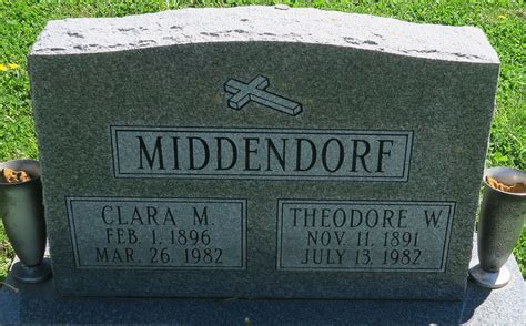 Theodore William Middendorf 1891 1982 Mémorial Find A Grave