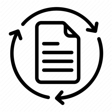 File Feedback Loop Circular Arrow Input Marketing Icon Download