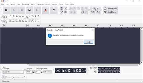 Information Window Windows Audacity Forum