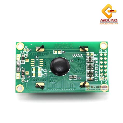 0802 LCD Blue Screen 08x2 LCD with backlight of the LCD screen เพชรทองมพนทรพย