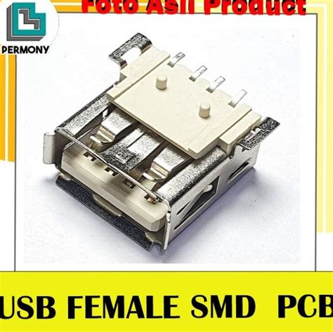 Jual USB Female Smd Pcb Socket Connector Soket Kota Depok Ageliminsaustore Tokopedia