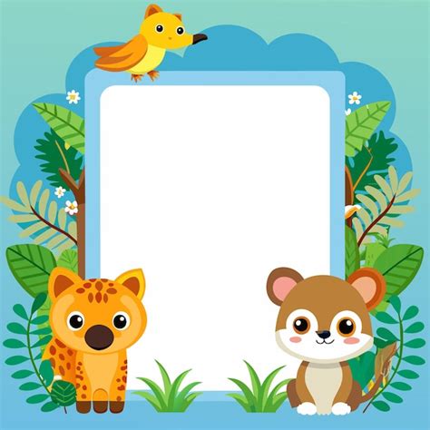 Premium Vector A Frame With A Picture Of A Bird And A Frame With A Bird On It