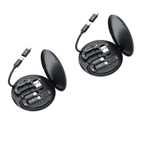 2 Pack 60w Multifunctional 5 In 1 Mobile Phone Fast Charging Data Cable