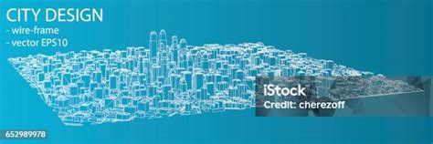 와이어 프레임 시 청사진 스타일입니다 3d 렌더링 벡터 일러스트 레이 션 0명에 대한 스톡 벡터 아트 및 기타 이미지 0명 건축물 고층 건물 Istock