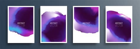 짙은 보라색 얼룩 창의적인 그래픽 디자인을위한 보라색 그라디언트가있는 추상적 인 배경 세트 0명에 대한 스톡 벡터 아트 및 기타 이미지 Istock