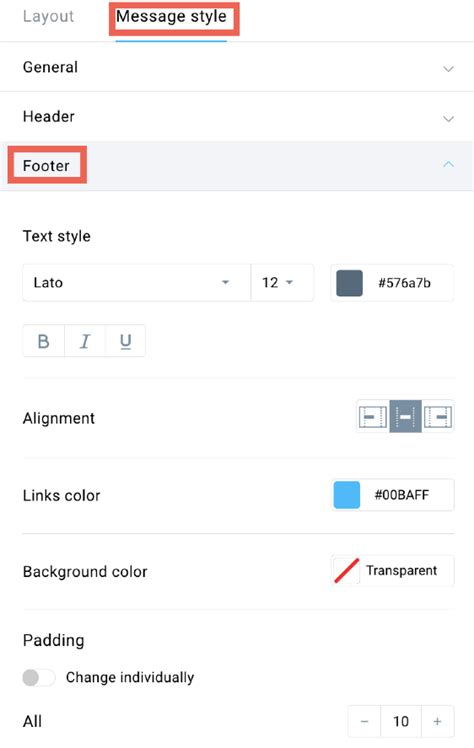 What Is The Message Footer And How Can I Style It What Is The Message Footer And How Can I Style It