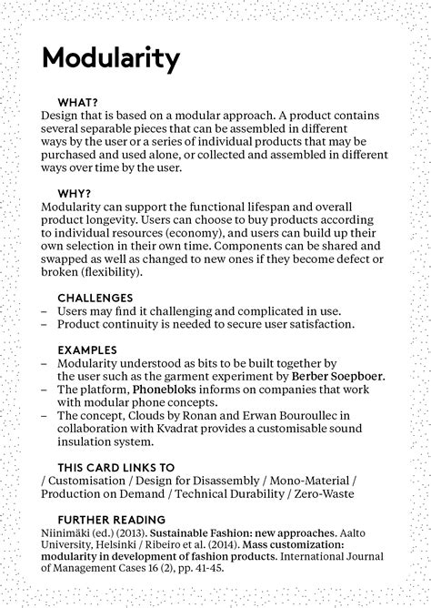 Modularity Approaches To Sustainable Design