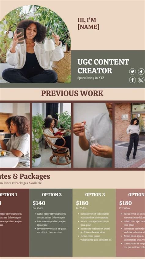 Ugc Portfolio Ugc Portfolio Template Portfolio Template Ugc Template Ugc Creator Ugc Media Kit