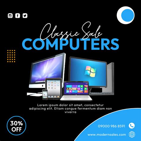 Computer Flyers Template Postermywall