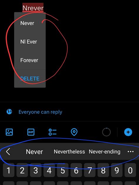 In Samsung Keyboard I Wanna Remove The Suggestions Circled In Red And Keep The Suggestion