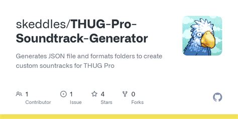 github skeddles thug pro soundtrack generator generates json file and formats folders to