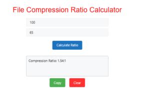 Calculate File Compression Ratio Easily With Our Free File Compression Ratio Calculator