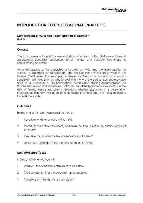 Ipp Ws Wills Ce Guide V BUS MDX Studocu