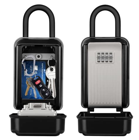 Buy HUANLANGKey Lockbox For Outside Spare Key Lock Box For Door Handle Waterproof Digit