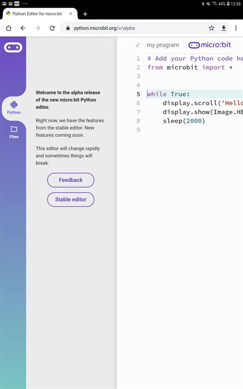 screen layout problems on a tablet · issue 248 · microbit foundation python editor v3 · github