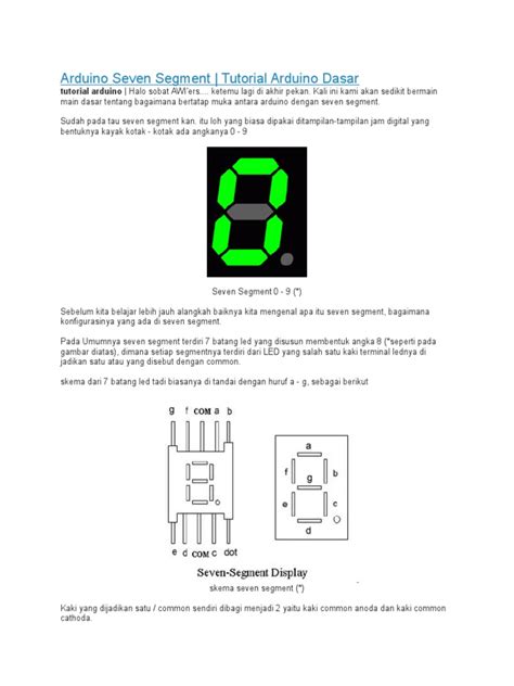 Seven Segment Pdf Metode And Bahan Ajar Komputer